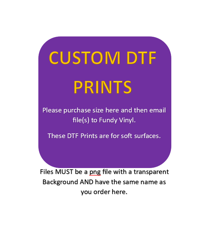 Custom DTF Prints | Fundy Vinyl & Crafting Supplies Inc.